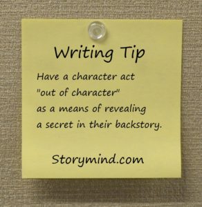 Writing Tip: Act out of character | The Storymind Writer's Library