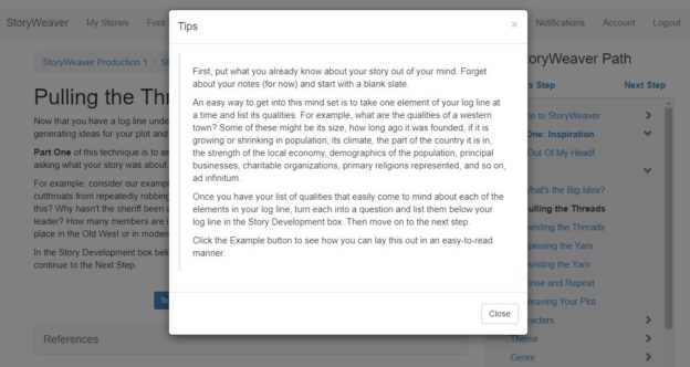 StoryWeaver Novel Writing System | The Storymind Writer's Library