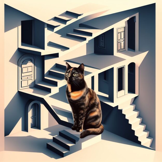 Four Escher Cats | Melanie Anne Phillips