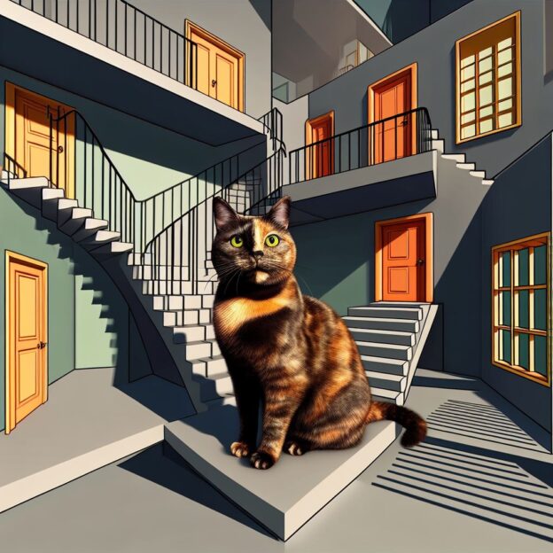 Four Escher Cats | Melanie Anne Phillips